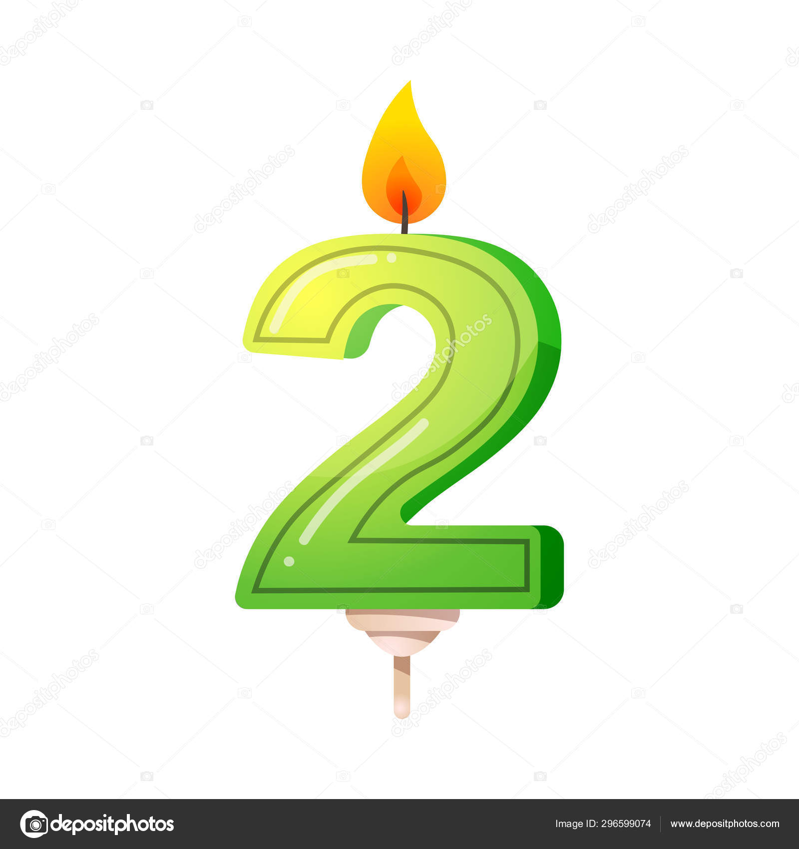 Birthday Candle Clip Art Numbers