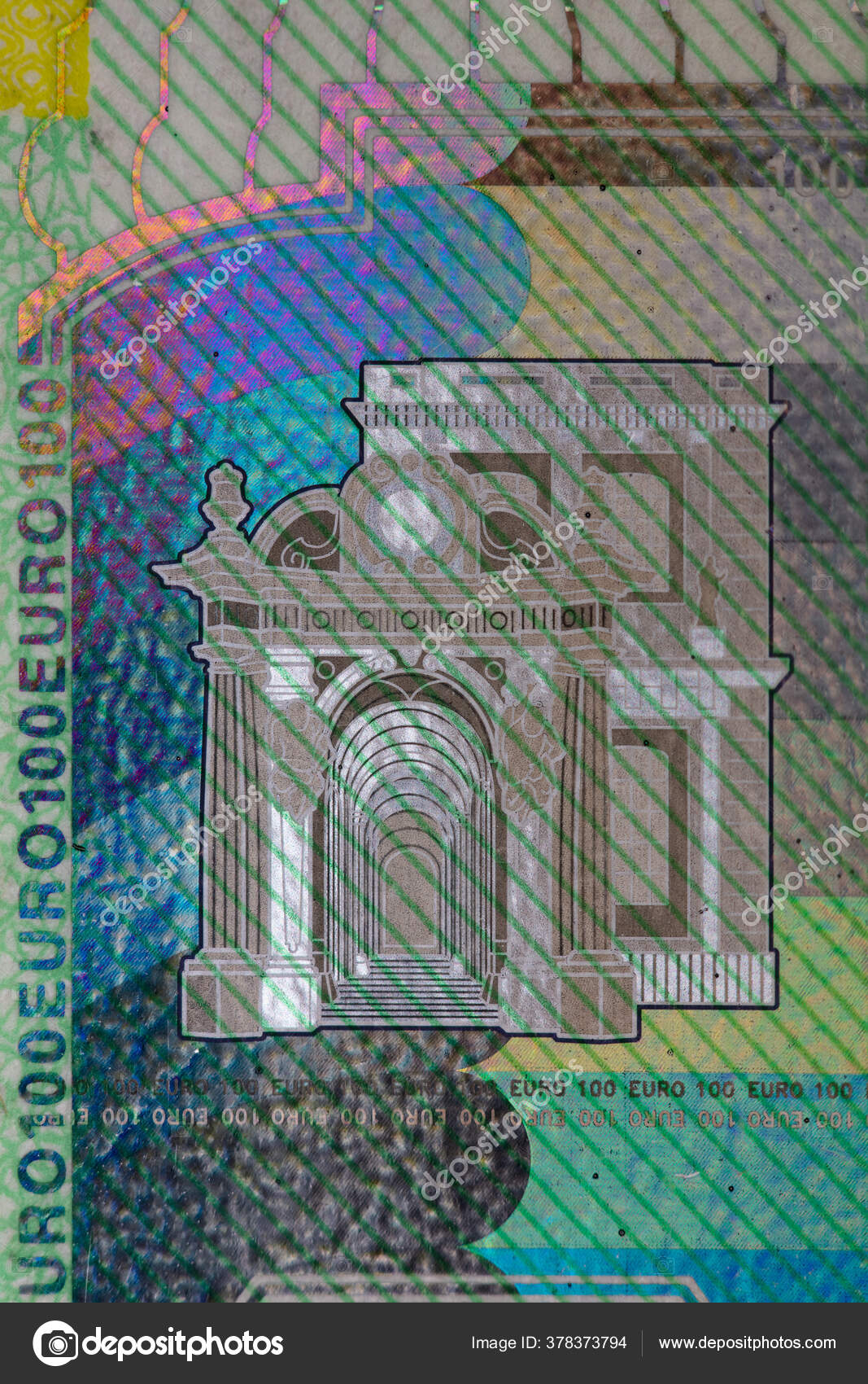 Closeup 100 Euro Banknote — Stock Photo © Ruslan-Lytvyn #378373794