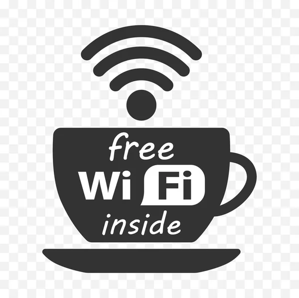 Ícone de café wi fi gratuito Vector Art Stock Images | Depositphotos