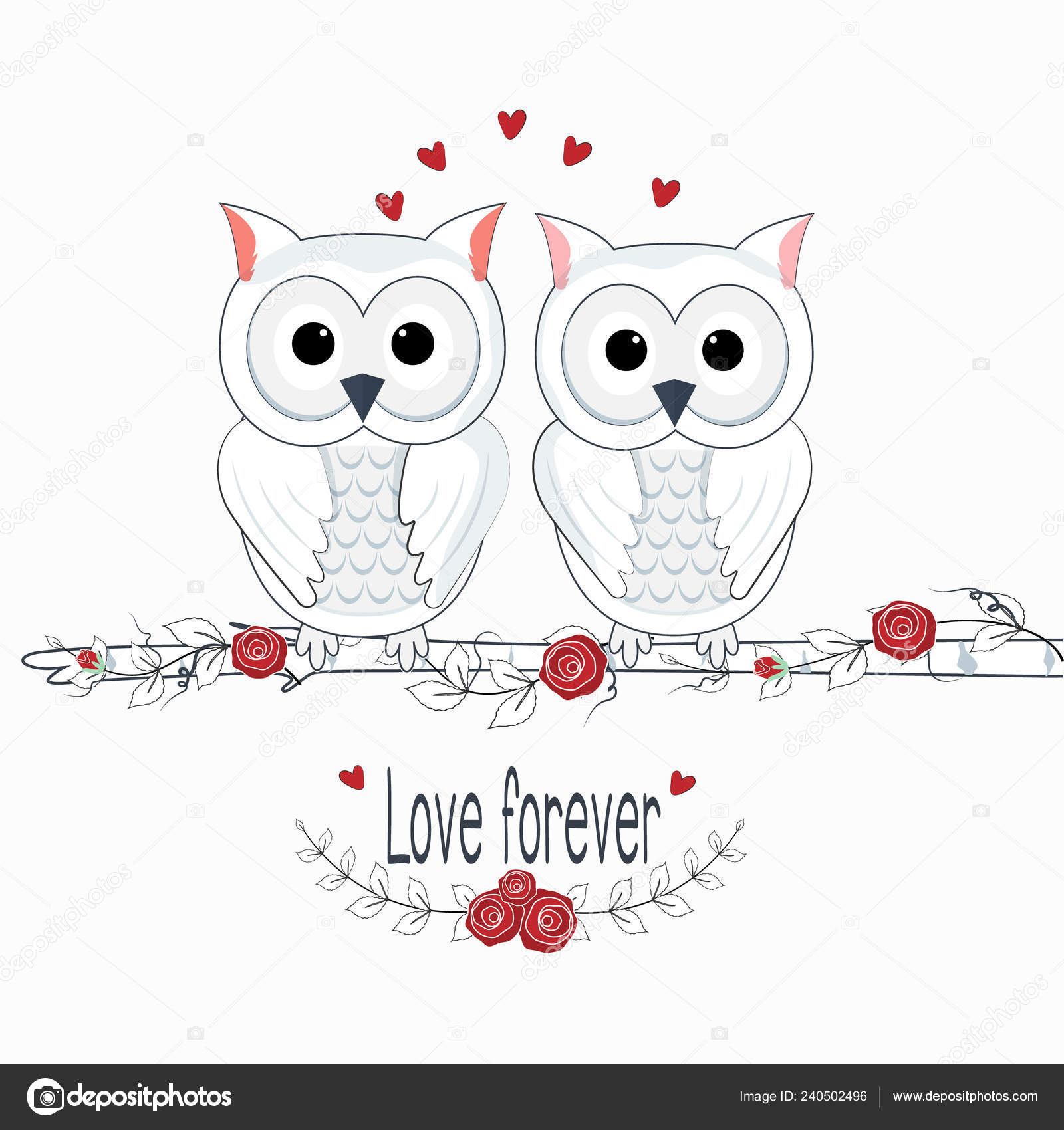 Cute Owls Love