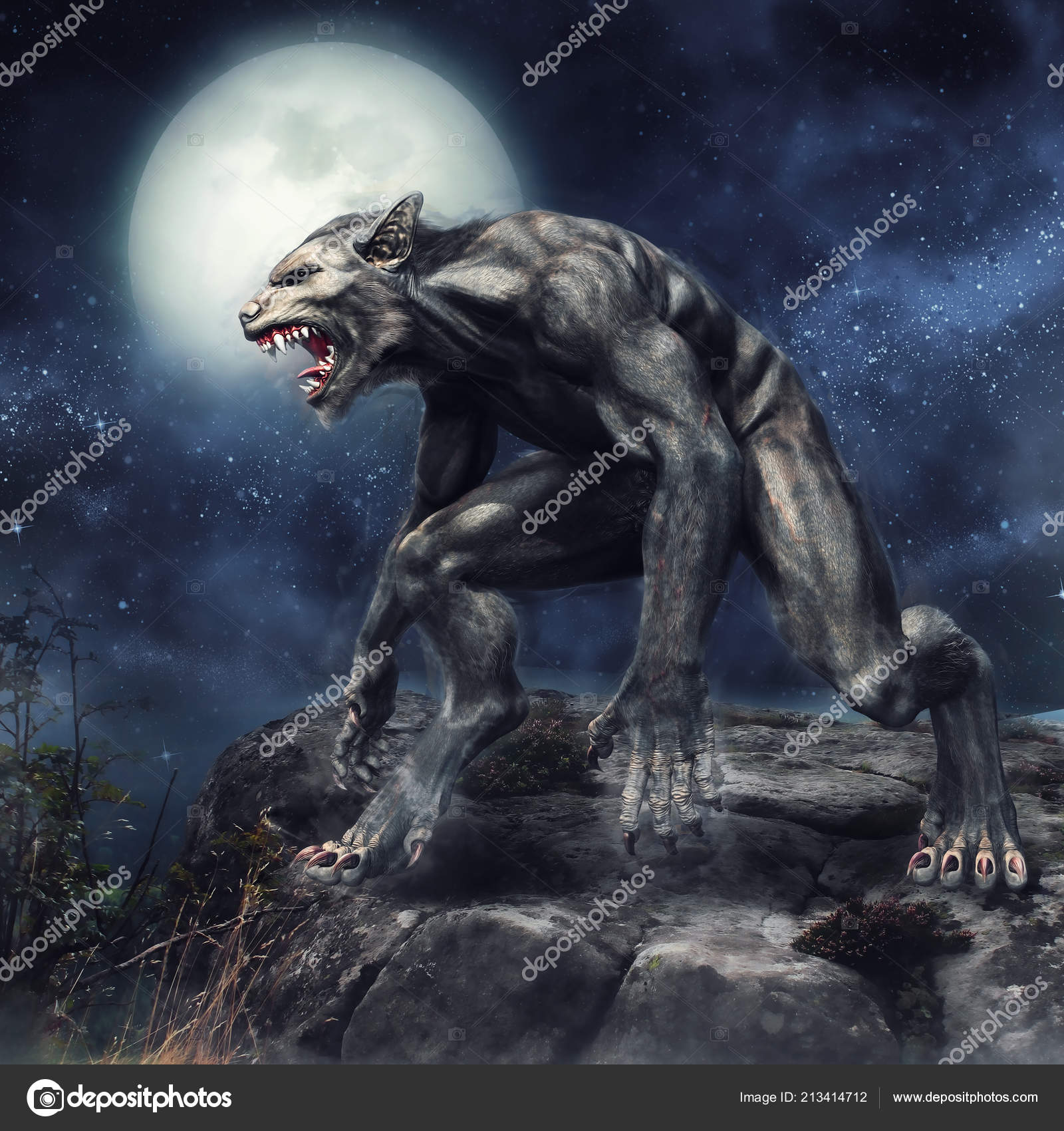 Vuur Demon Wolf