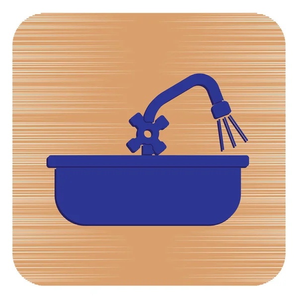 Lavabo de comptoir imágenes de stock de arte vectorial | Depositphotos