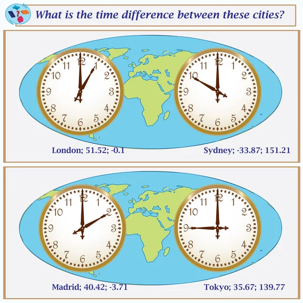 World time zones map Stock Photos, Royalty Free World time zones map ...