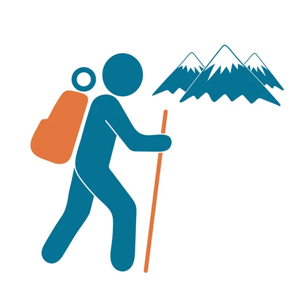 Wandern pictogramm Stock-Vektorbilder | Depositphotos