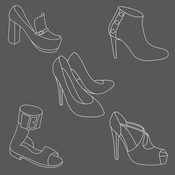Dibujo de tacones imágenes de stock de arte vectorial | Depositphotos