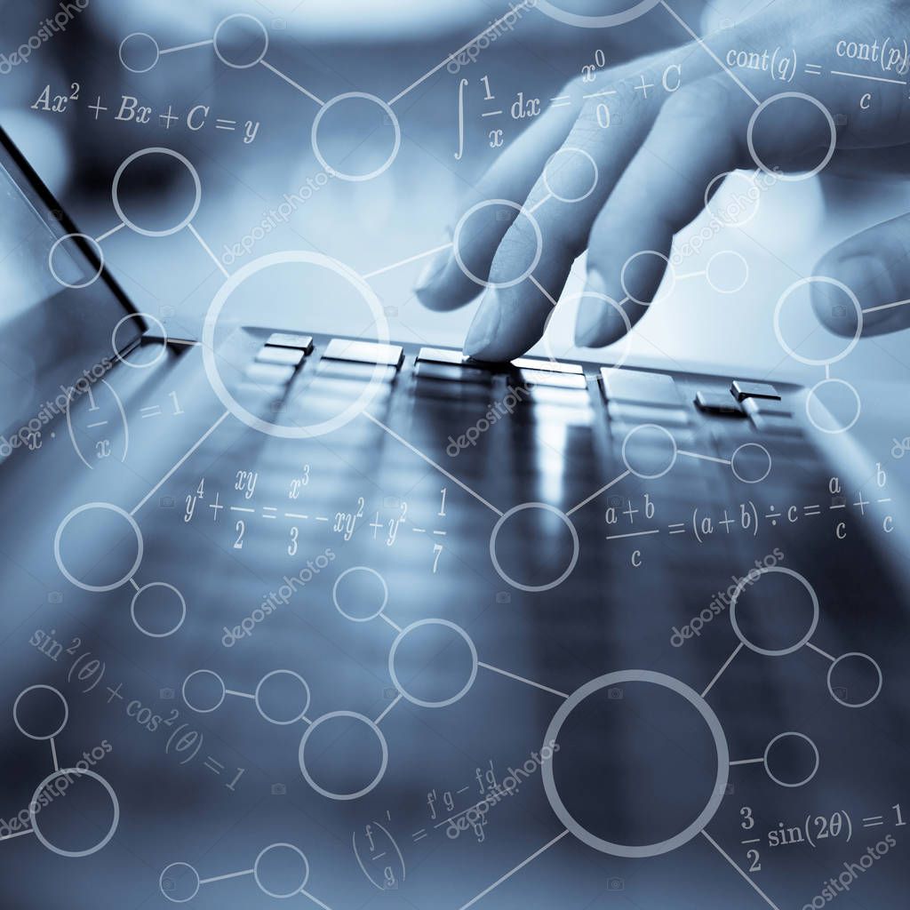 fórmulas matemáticas, concepto de educación superior 2023