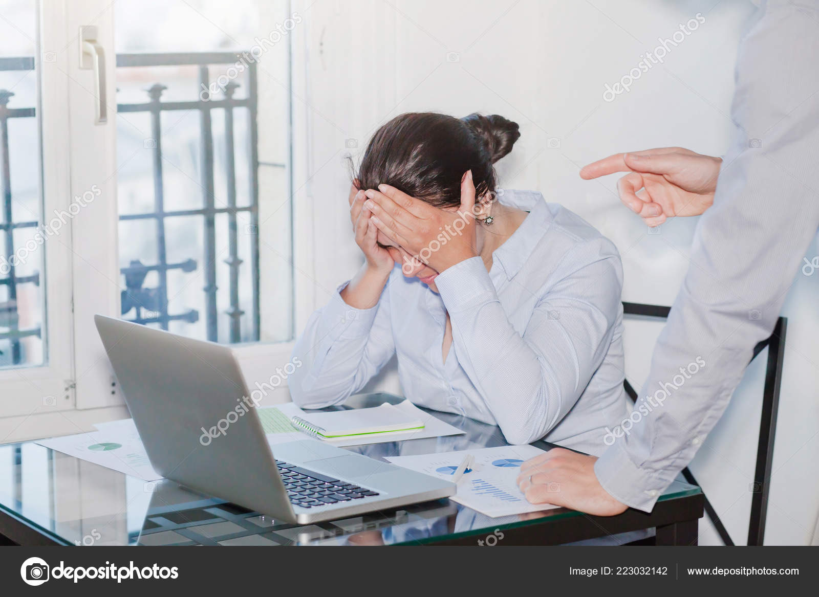 Angry Employee Computer