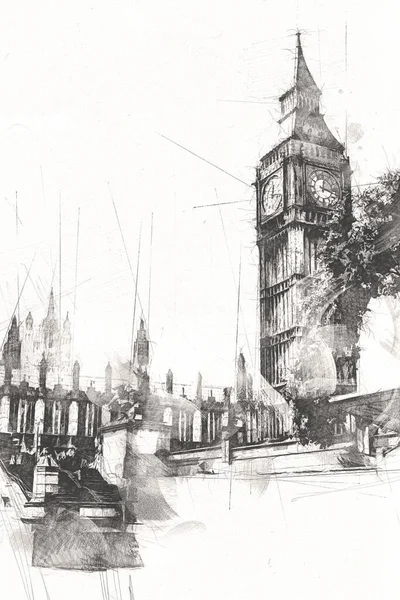 Pencil drawing of london Stock Photos, Royalty Free Pencil drawing of ...
