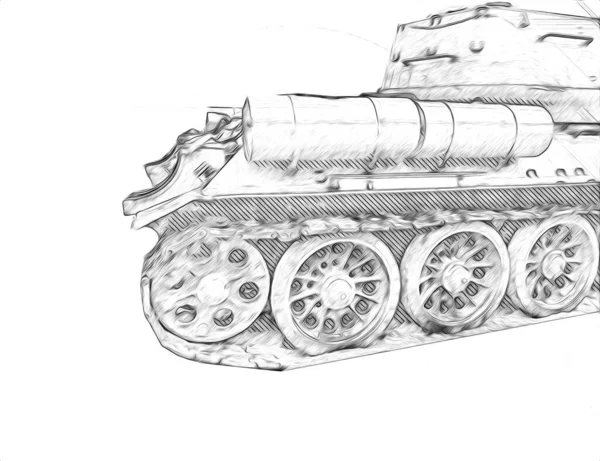 Soviet tank drawing Stock-Vektorbilder | Depositphotos