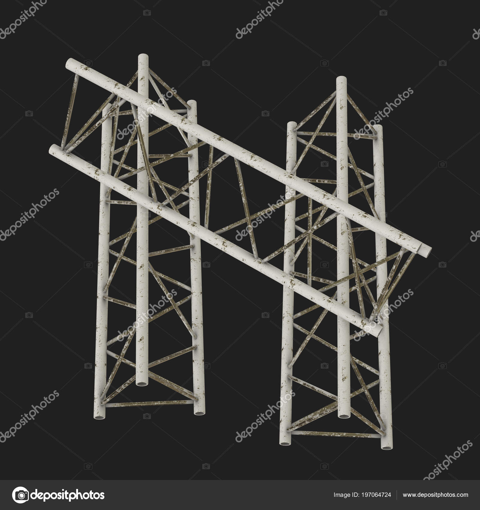 Metal truss girder element Stock Photo by ©newb1 197064724