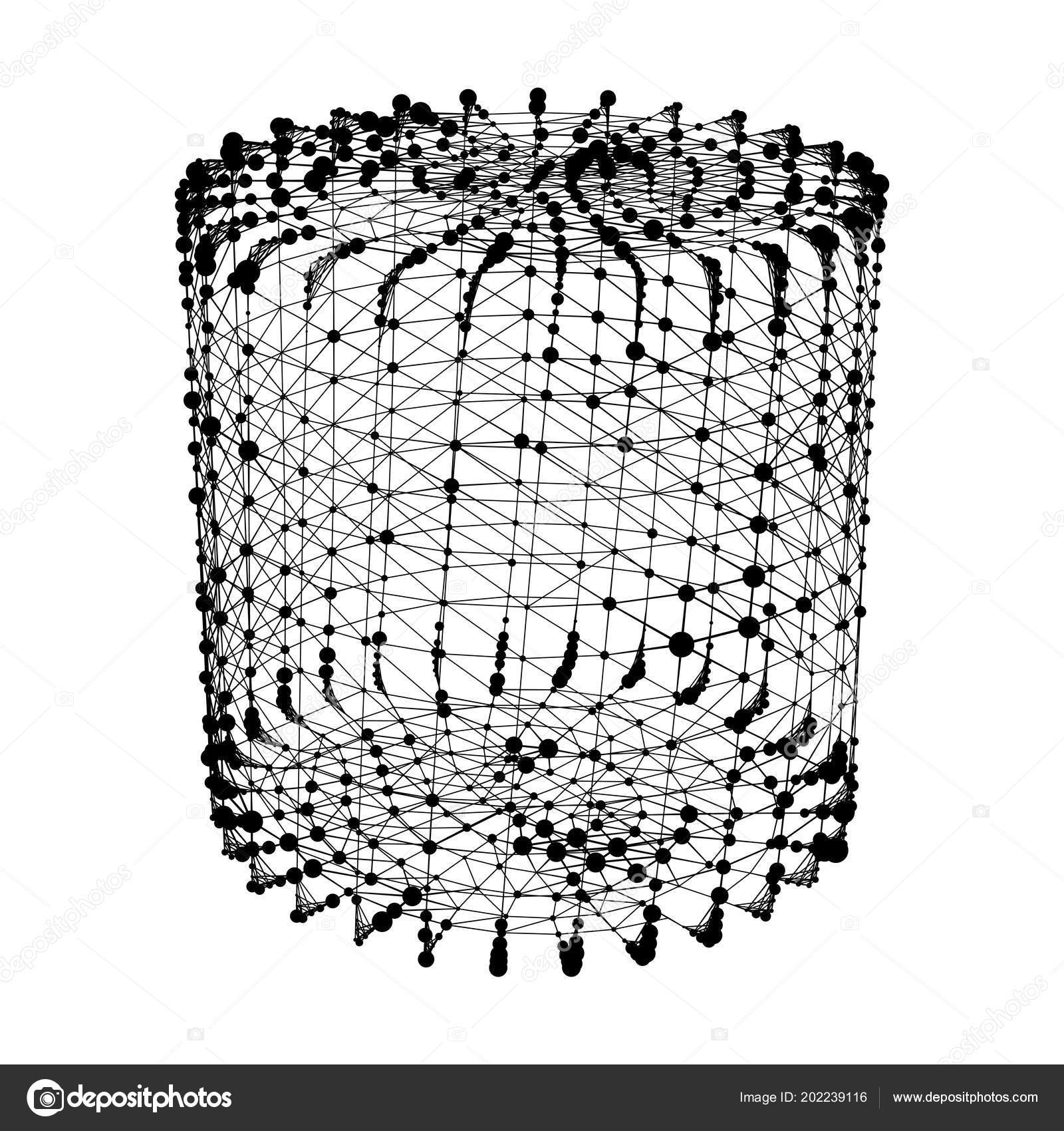Dot and lines cylinder Stock Vector Image by ©newb1 #202239116
