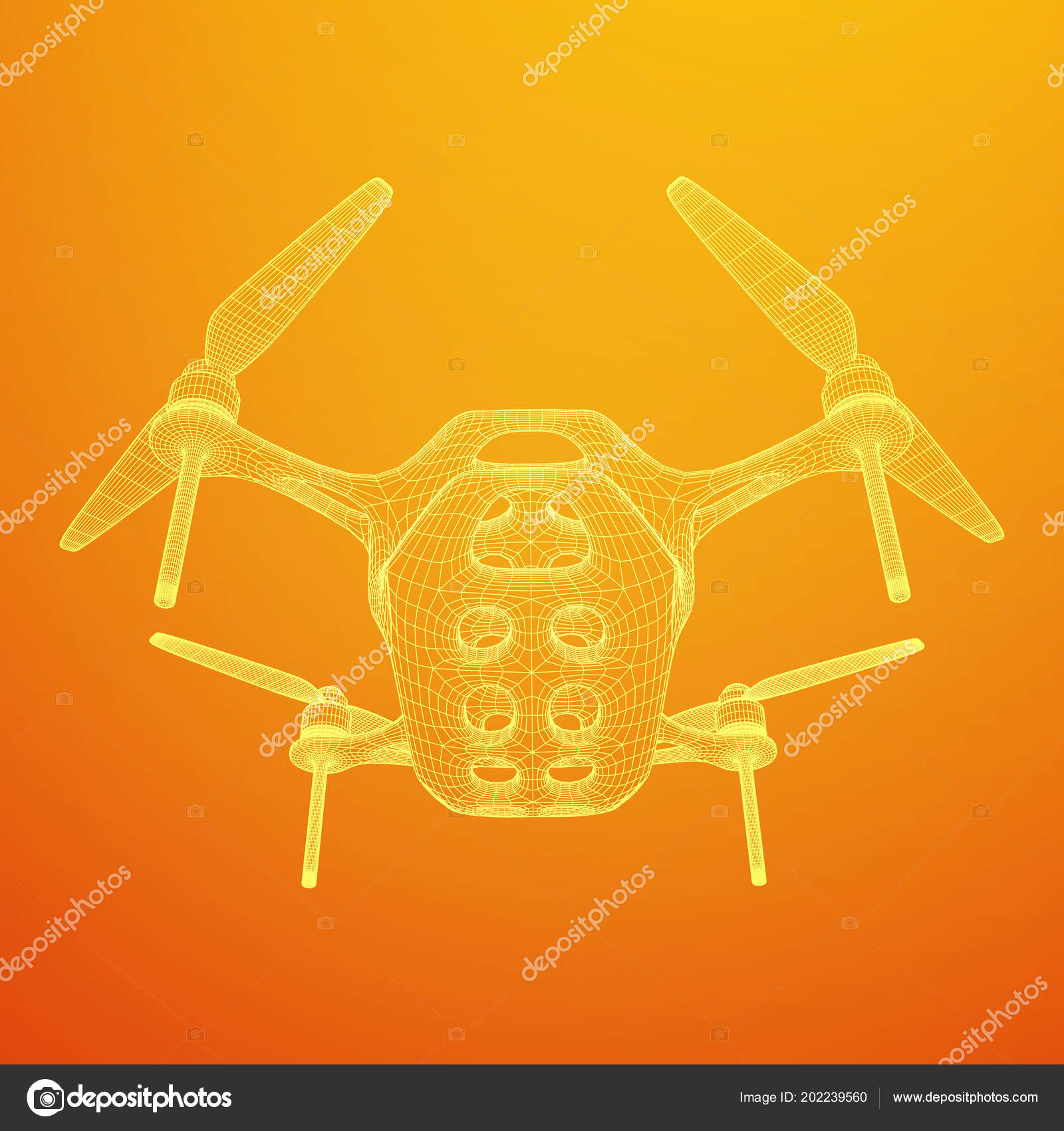 Remote control air drone Stock Vector by ©newb1 202239560