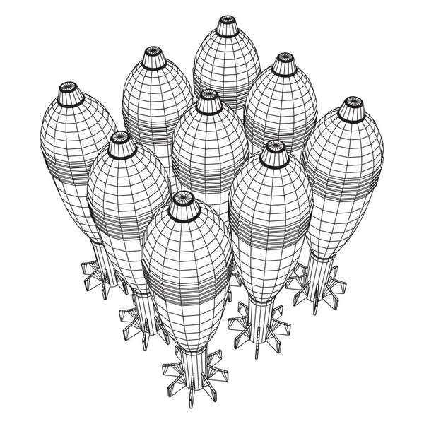 Missile, nuclear bomb vector Stock Vector Image by ©newb1 #204548136