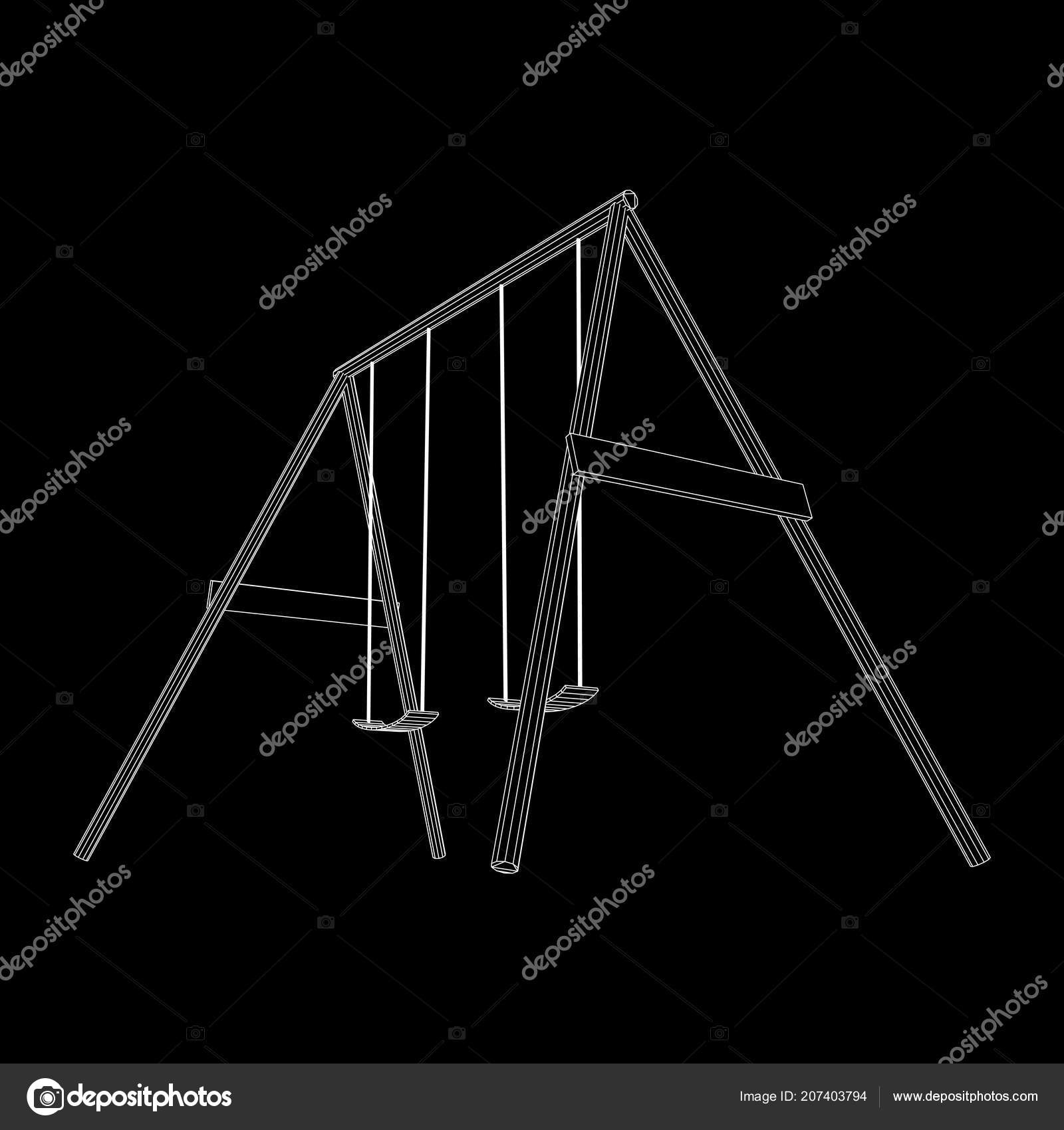 Kids swing model vector Stock Vector by ©newb1 207403794