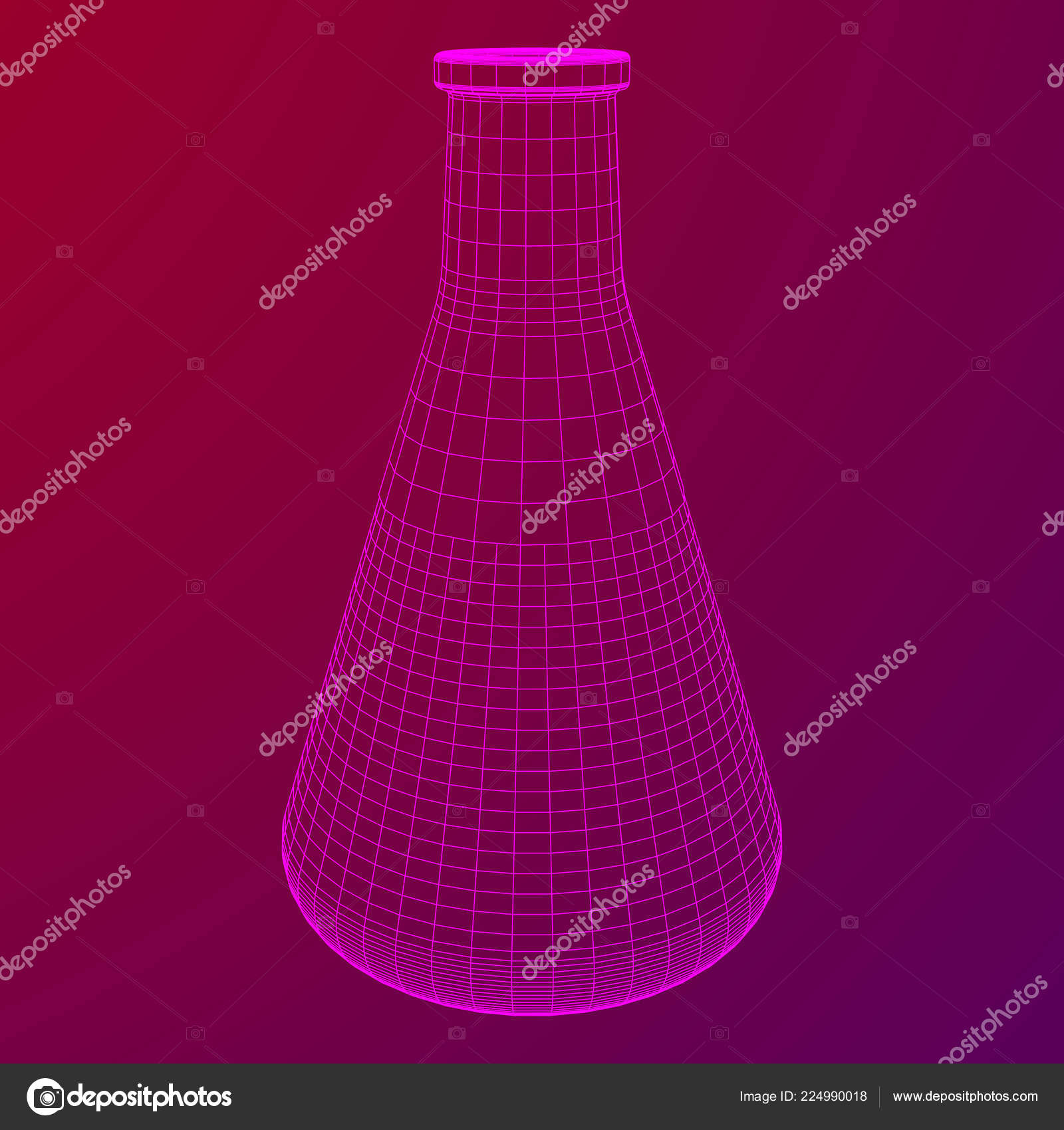 Test tube low poly wireframe mesh Stock Vector Image by ©newb1 #224990018