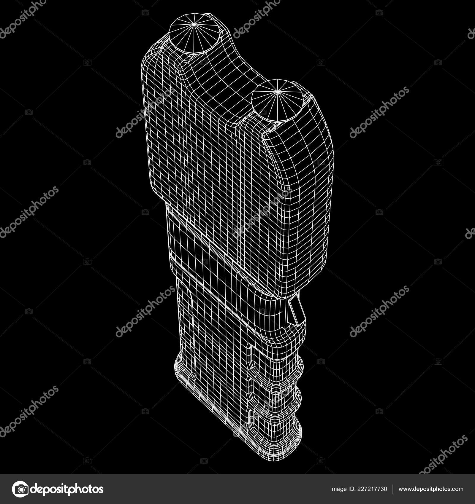 Police electro shocker taser stun gun Stock Vector by ©newb1 227217730