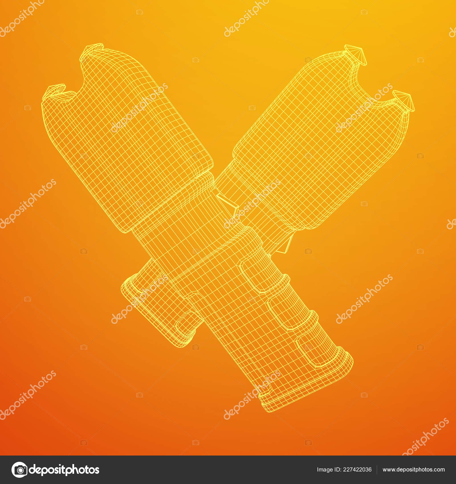 Police electro shocker taser stun gun Stock Vector Image by ©newb1 ...