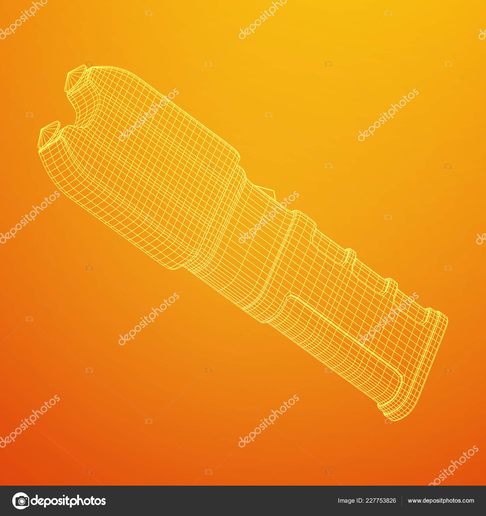 Police electro shocker taser stun gun Stock Vector Image by ©newb1 ...