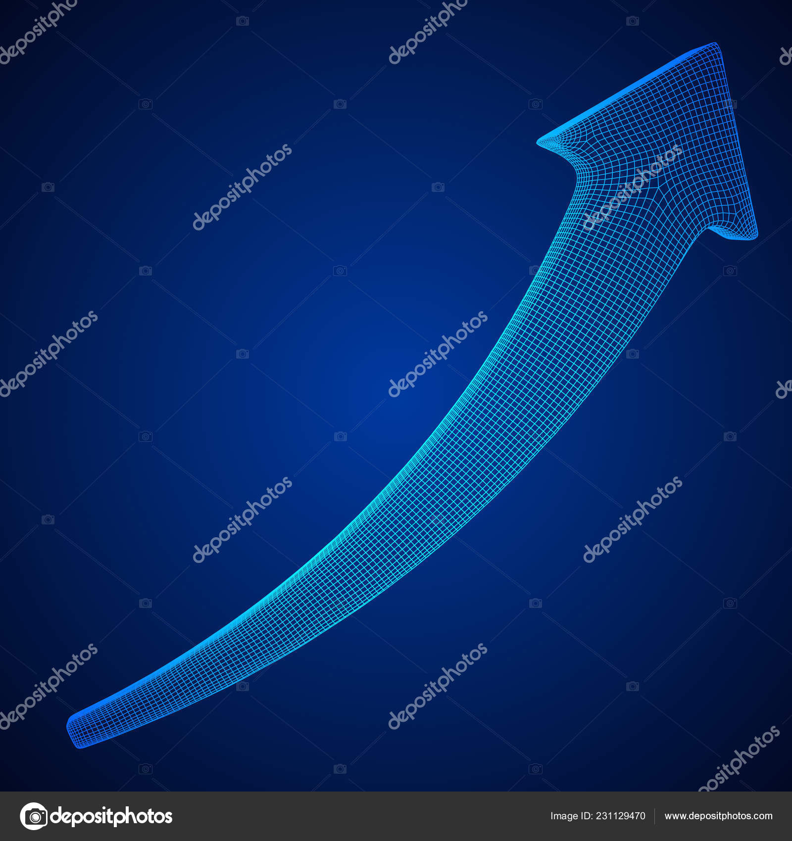 Vetor gráfico de seta crescente Vetor de stock de ©newb1 231129470