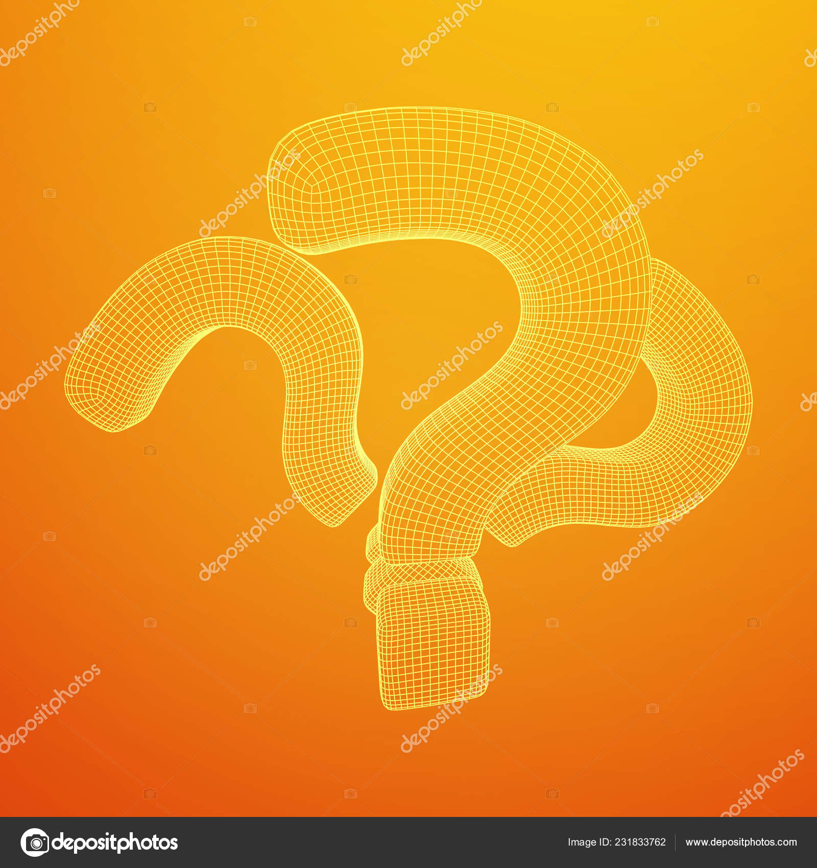 Question mark abstract mesh Stock Vector Image by ©newb1 #231833762