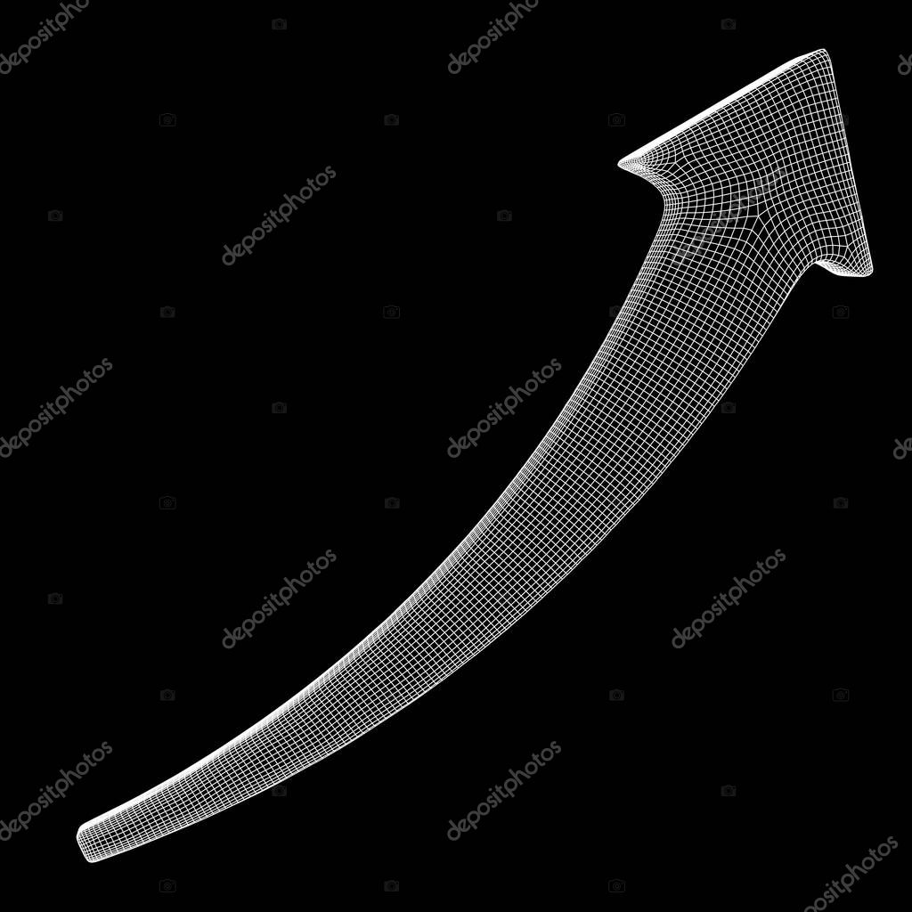 Gráfico de flecha creciente vector Vector de stock por ©newb1 231832430