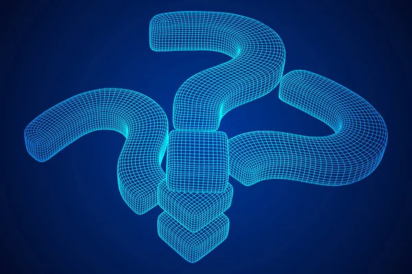 Question mark abstract mesh Stock Vector Image by ©newb1 #234591402