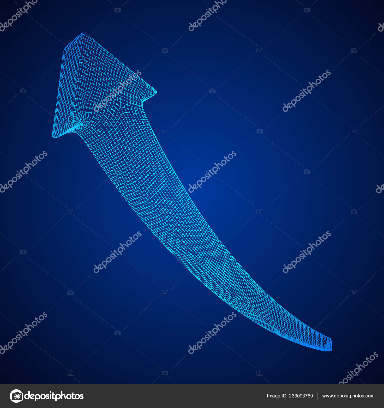 Gráfico de flecha creciente vector Vector de stock por ©newb1 233093760