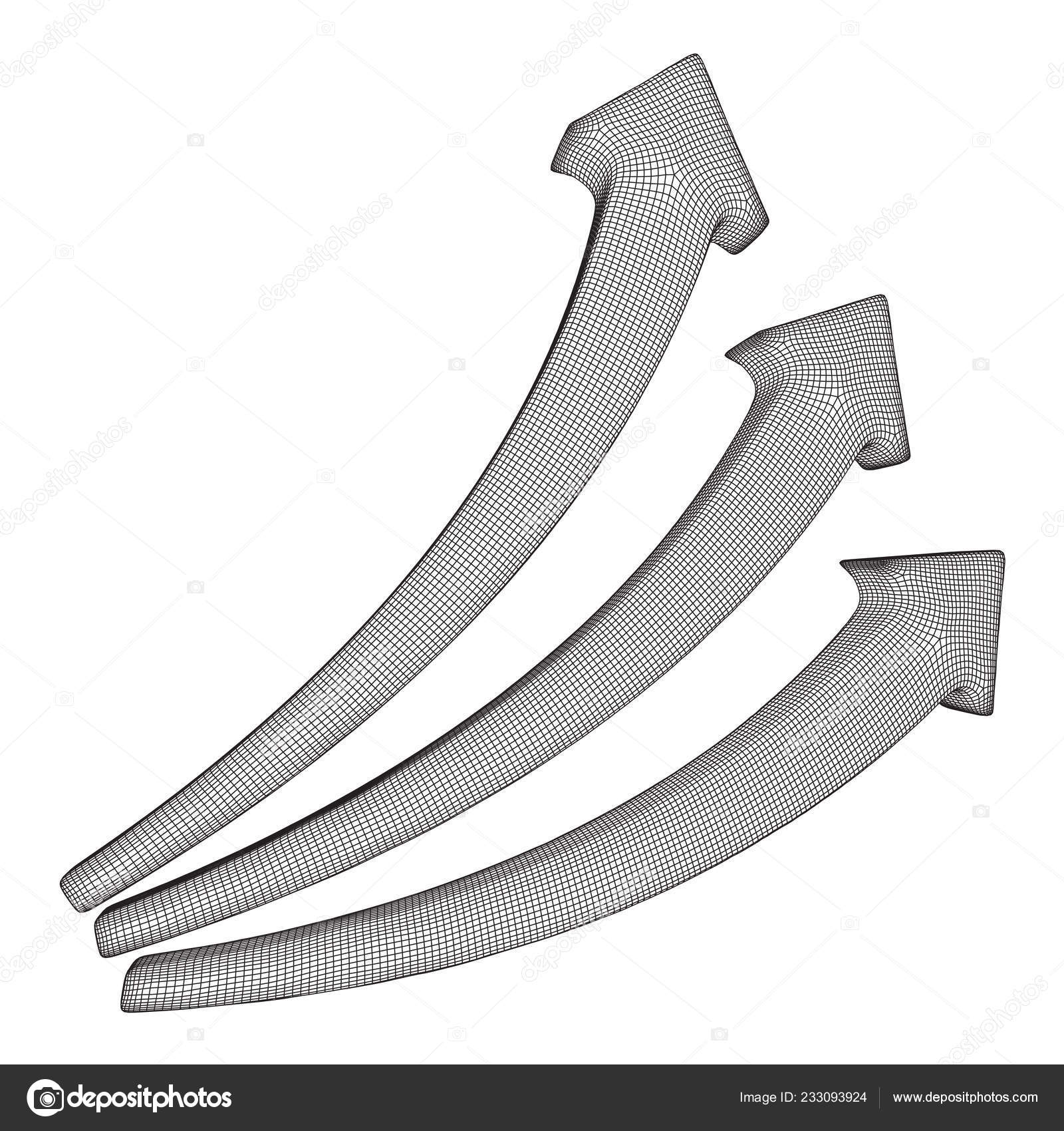 Vetor gráfico de seta crescente Vetor de ©newb1 233093924