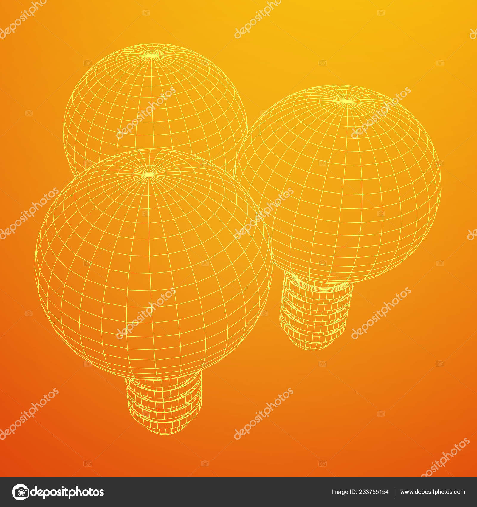 Lamp bulb idea. Vector Stock Vector Image by ©newb1 #233755154