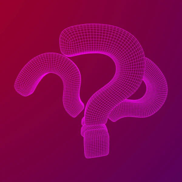 Question mark abstract mesh Stock Vector Image by ©newb1 #231833762