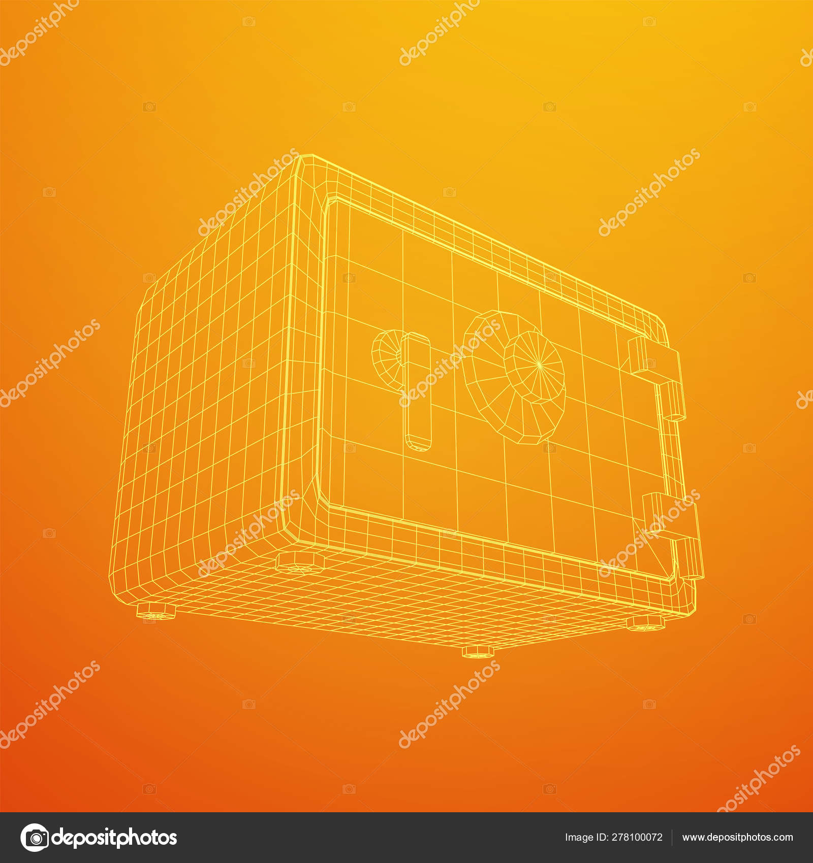 Bank vault safe vector Stock Vector by ©newb1 278100072