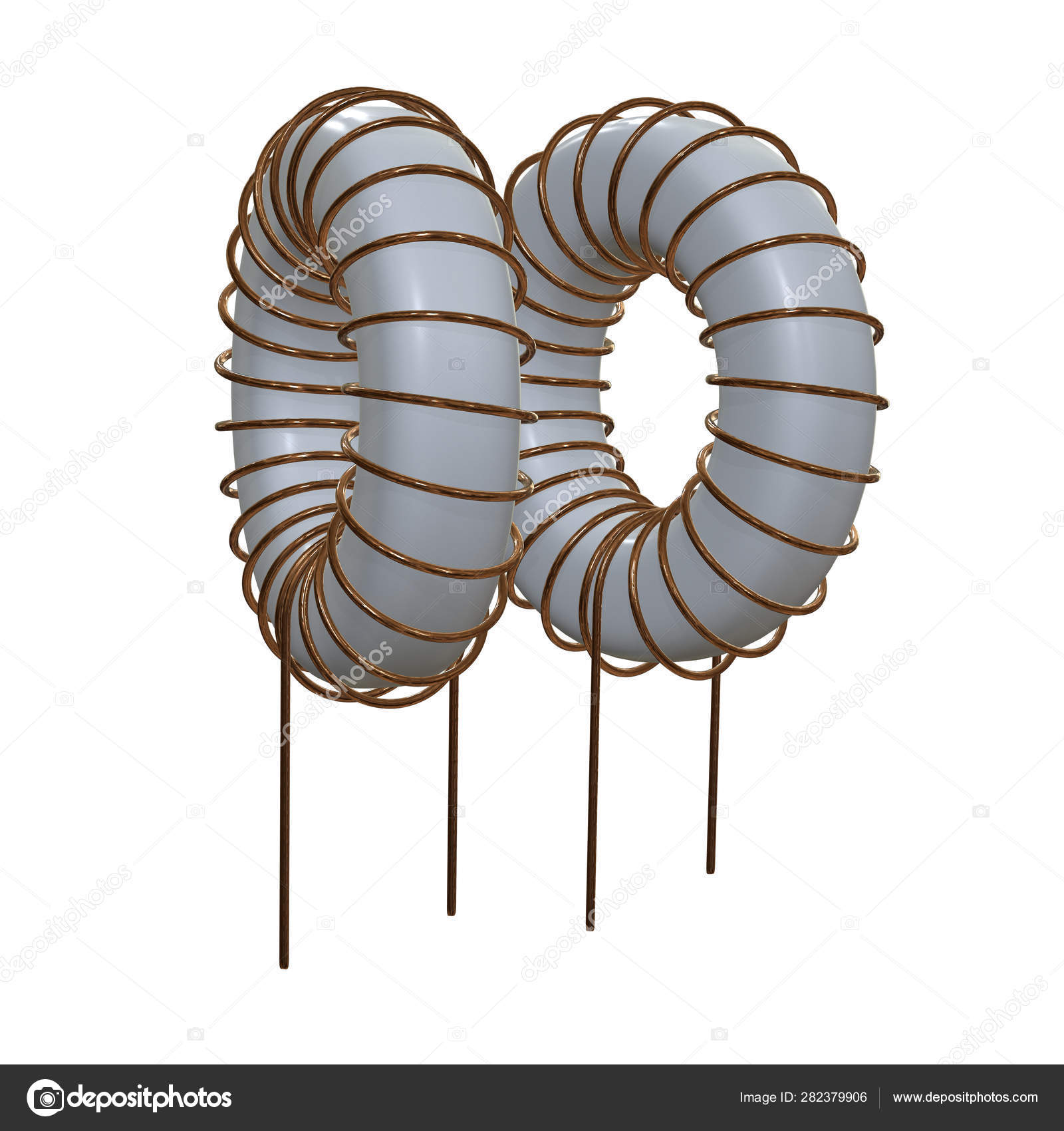 Toroidal Coil Inductor Stock Photo by ©newb1 282379906
