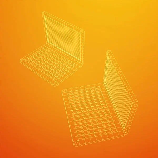 Laptop Abstract Mesh Background Vector Stock Vector Image by ©newb1 ...