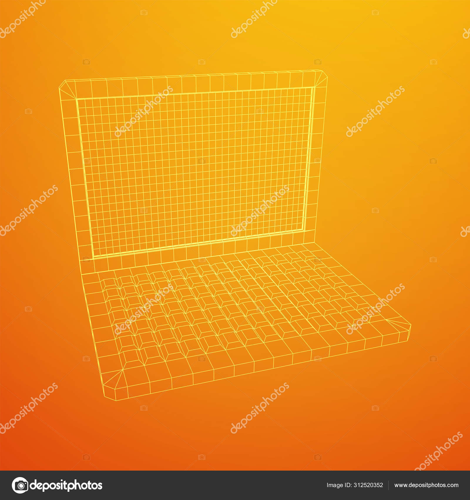 Laptop Abstract Mesh Background Vector Stock Vector Image by ©newb1 ...