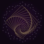 Kidney and bladder shape wireframe polygon golden frame structure ...