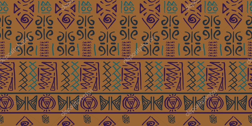 Patr n tribal vector con el s mbolo egipcio sin costura estilo antiguo. Fondo de ilustraci n ...