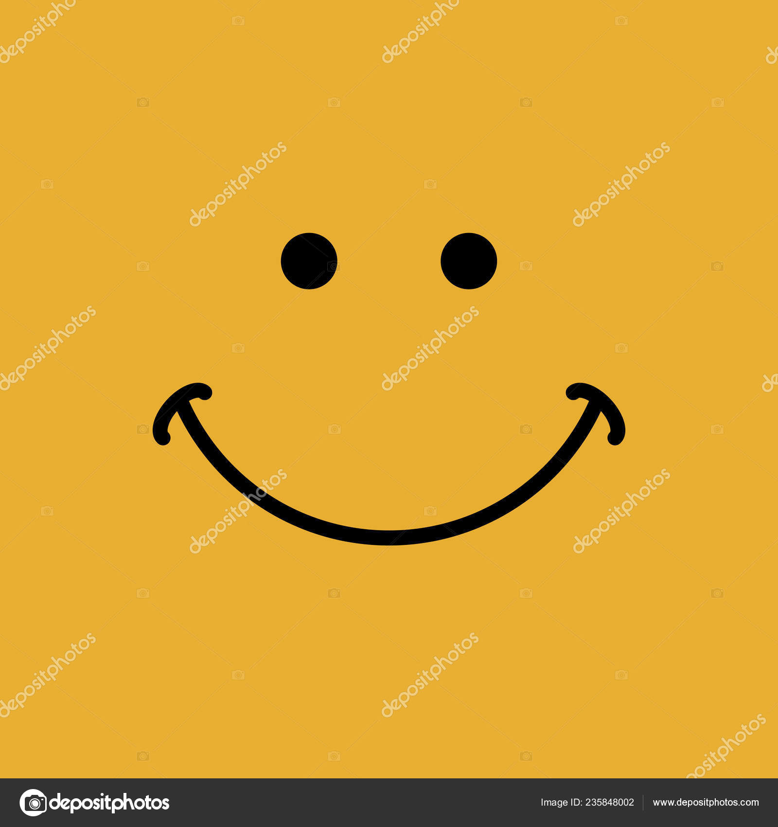 Banner Cara Feliz Con Ilustración Vector Expresión Sonrisa Vector de ...