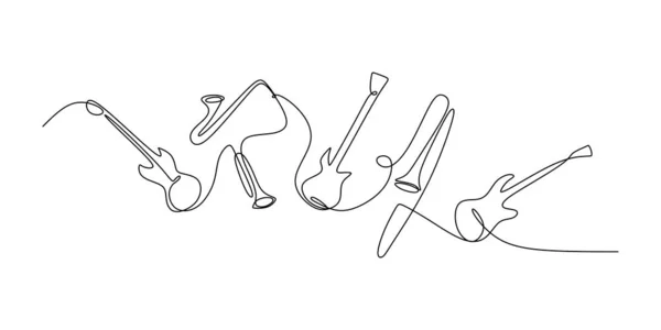 Drummer Jazz Player One Continuous Line Drawing Stock Vector Image by ...