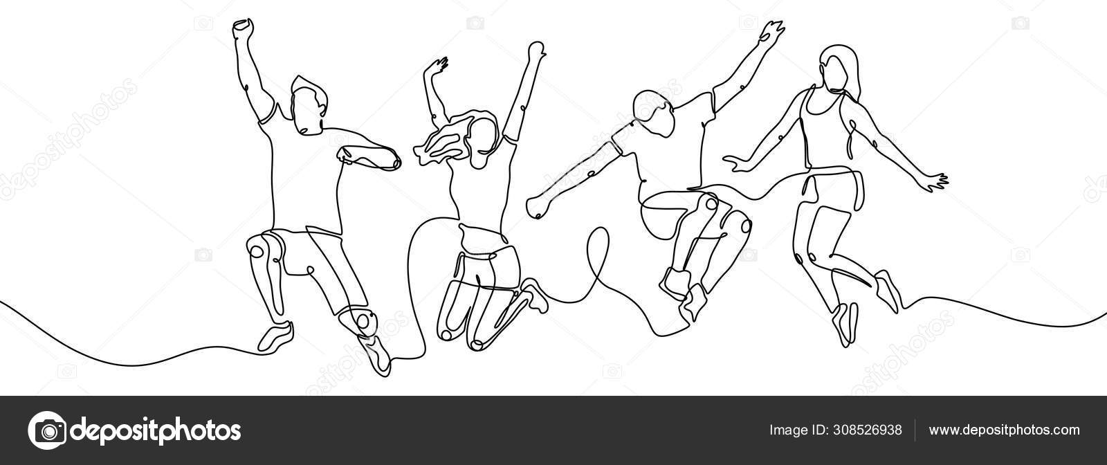 Simple Line Drawings Of People