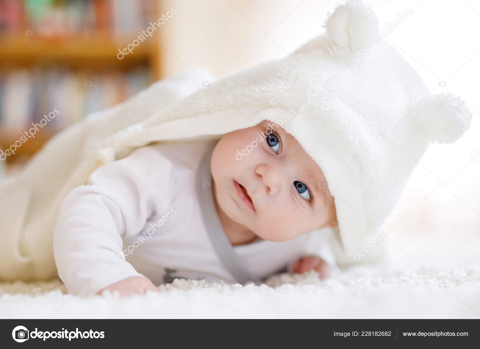 Cute White Babies With Blue Eyes