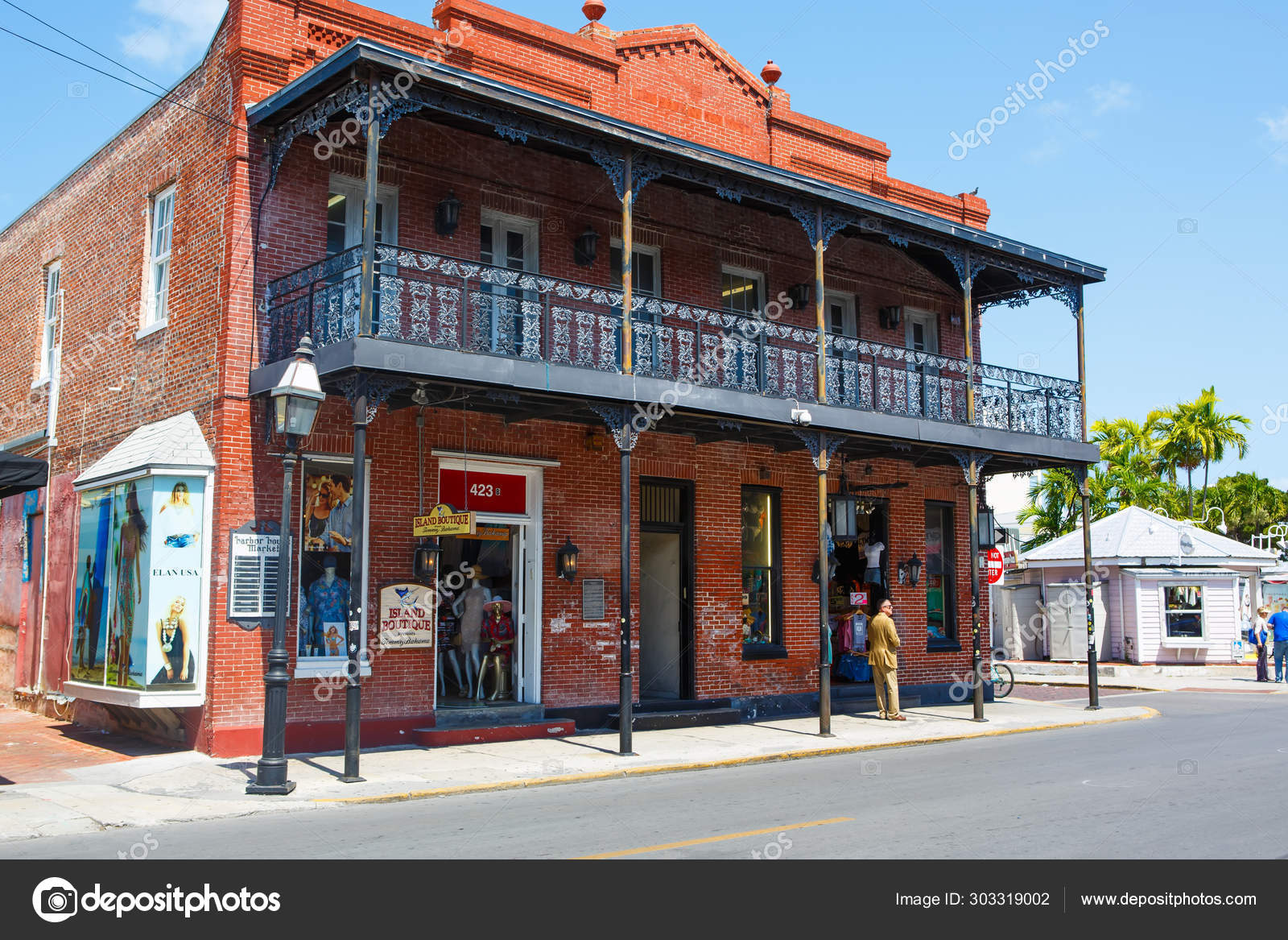 KEY WEST, FLORIDA USA - APRIL 13, 2016: The historic and popular center ...