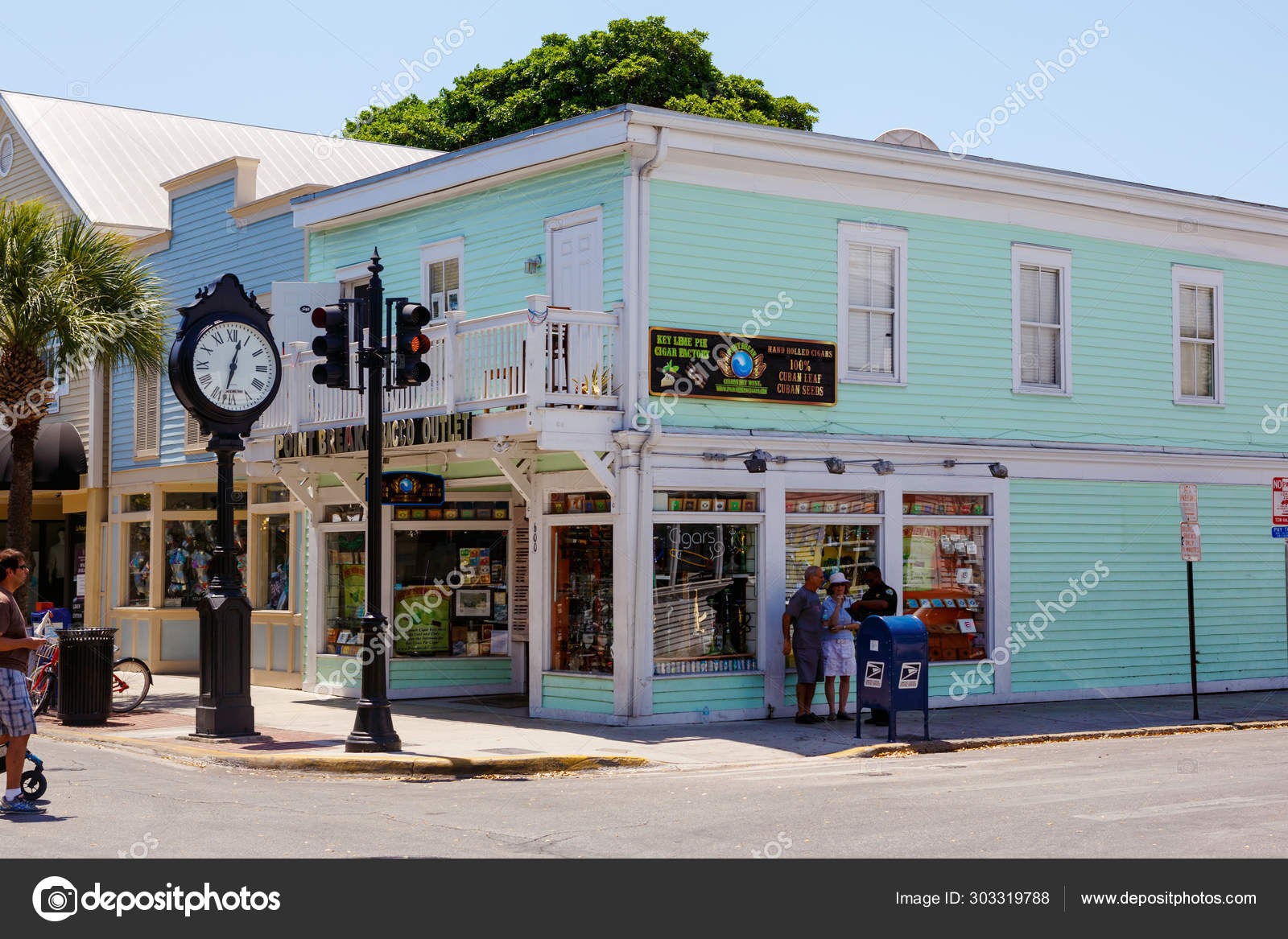 KEY WEST, FLORIDA USA - APRIL 13, 2016: The historic and popular center ...