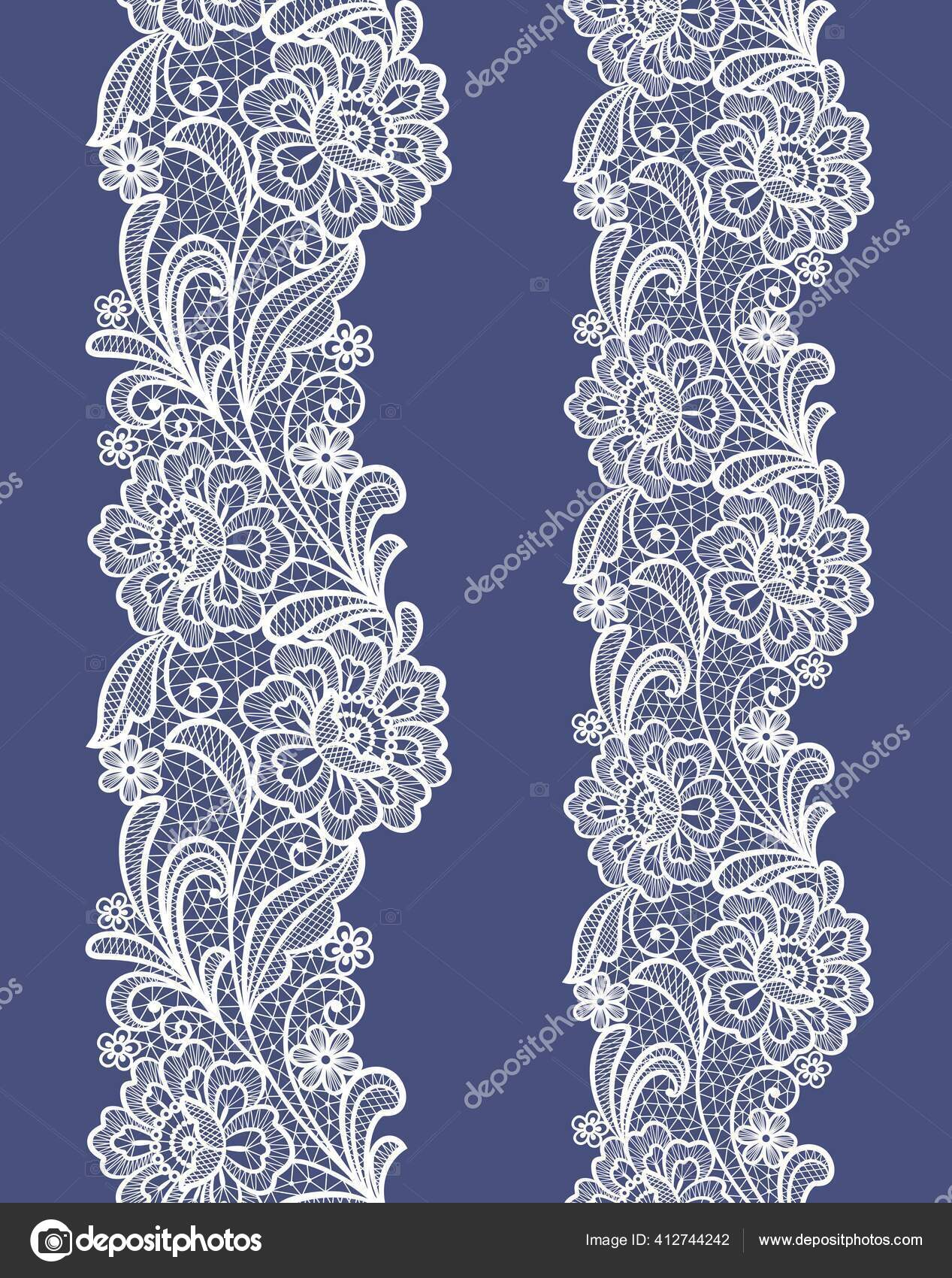 Seamless Abstract Lace Floral Background Stock Vector by ©tatashat ...
