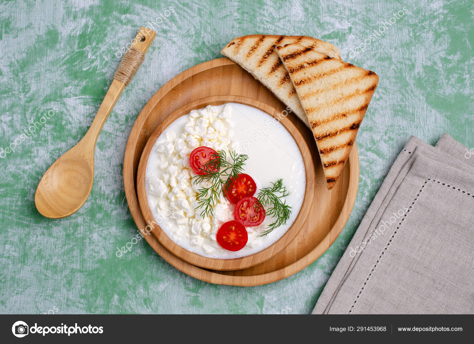 Granulated white cottage cheese Stock Photo by ©Shusha 291453968