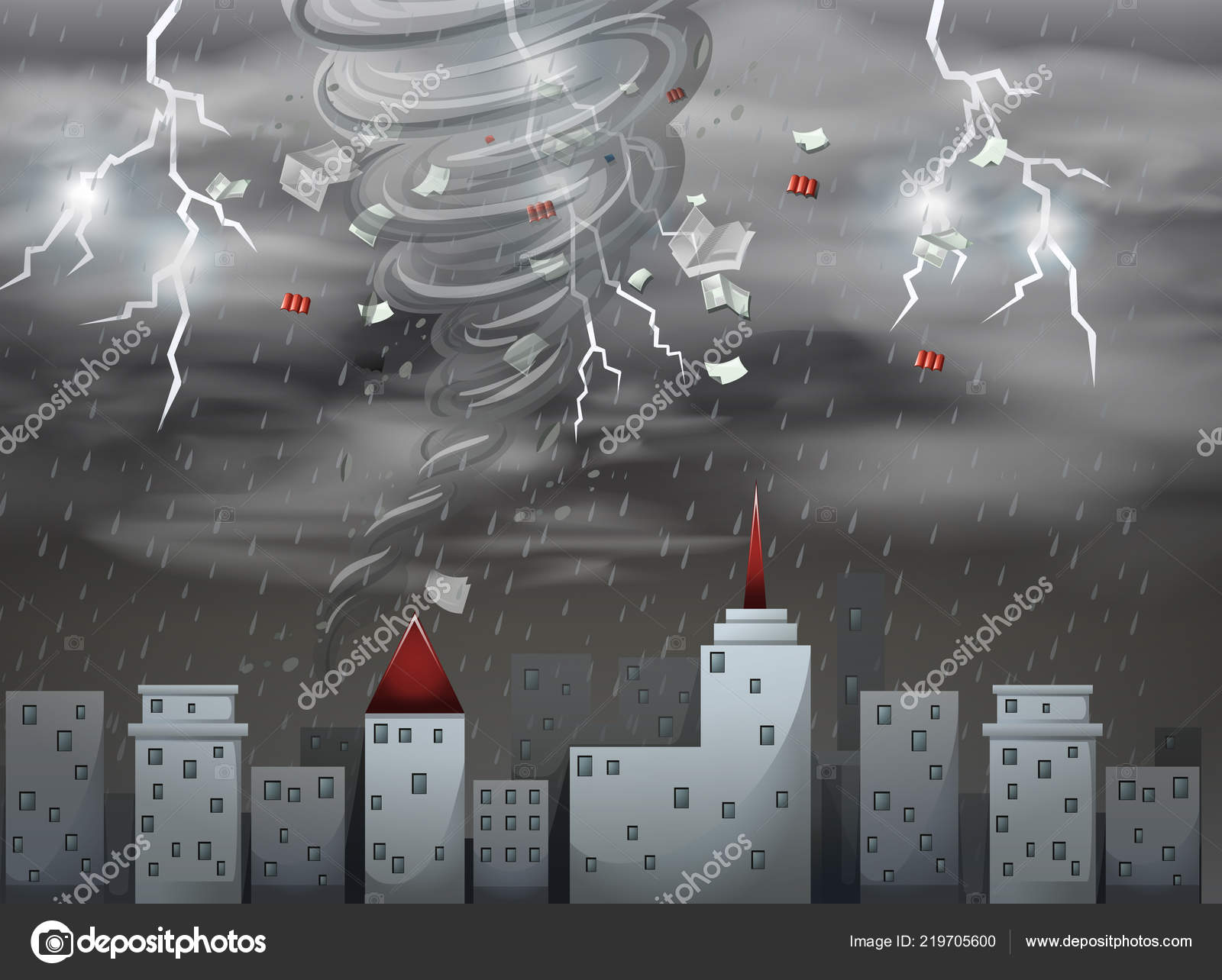 300 Storm Scene Clipart