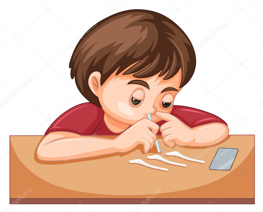 Kokain Sahne Illüstrasyon Çocuk ©blueringmedia 222951118'e ait Stok Vektör