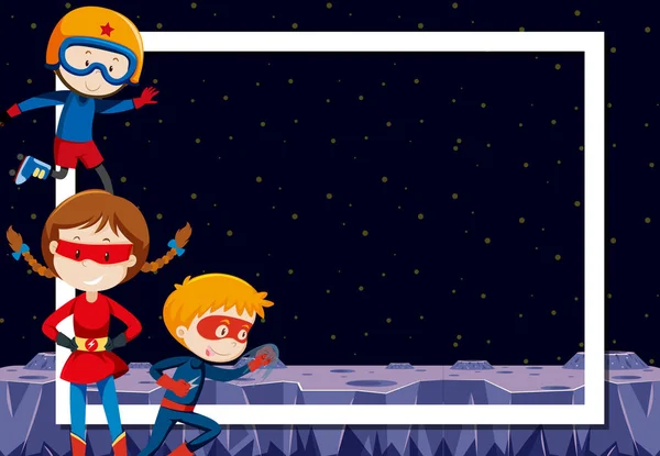 Superhero on sky frame Stock Vector Image by ©blueringmedia #262717984