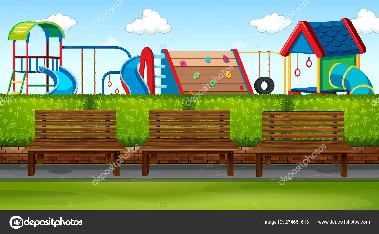 Parque Infantil Vetor