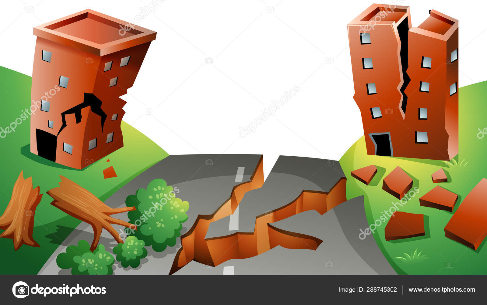 Earthquake Damage Clipart