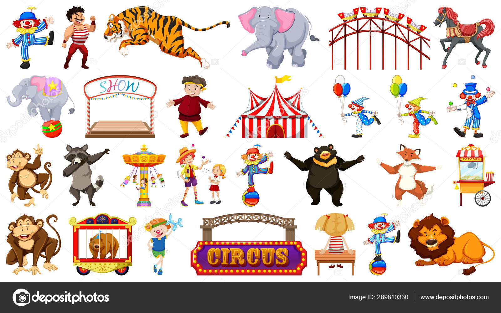 Fair Animal Clipart Background